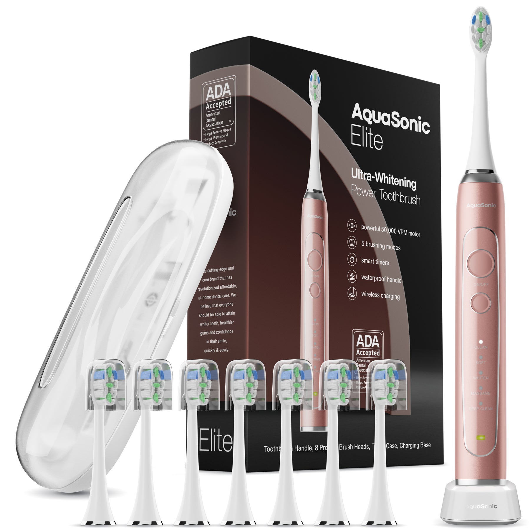 Elite Ultra-Whitening Power Toothbrush – AquaSonic