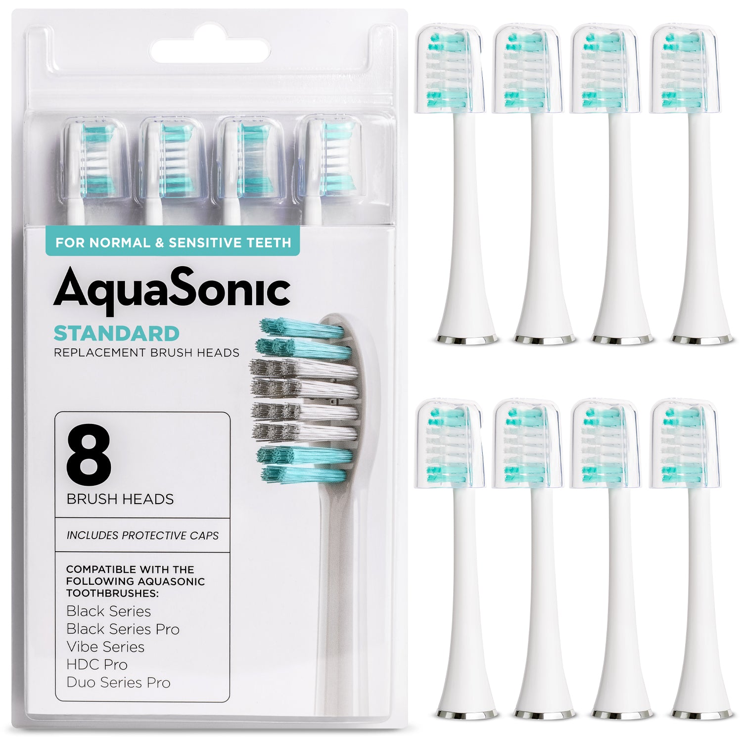 Standard Electric Toothbrush Replacement Heads | AquaSonic