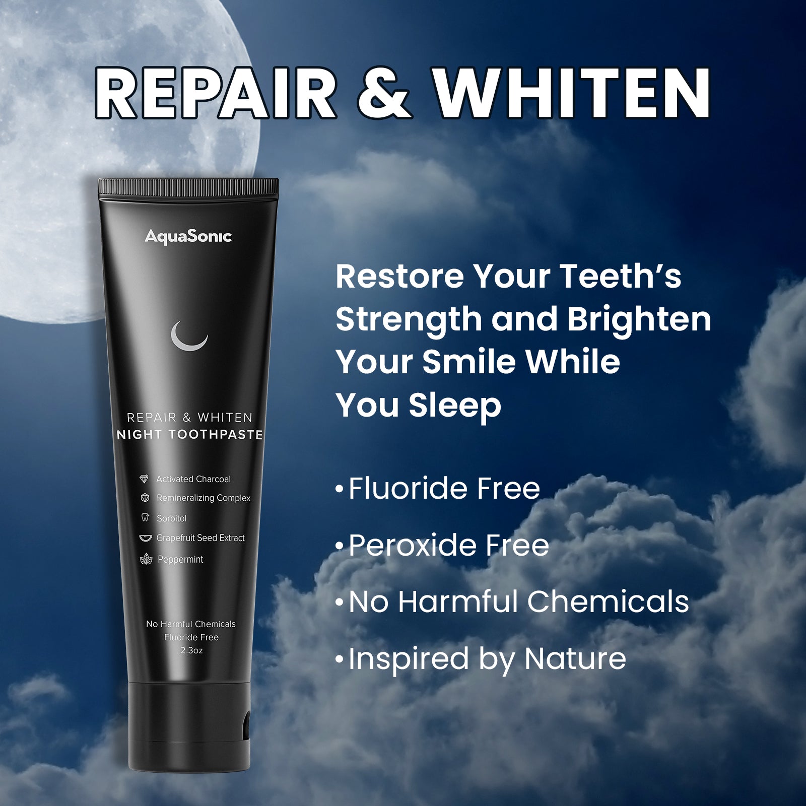 Day & Night Fluoride-Free Toothpaste – AquaSonic